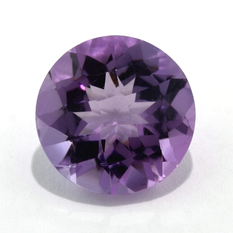 BRAZILIAN AMETHYST 14 MM ROUND CUT CHECKERBOARD TOP ALL NATURAL F-4624 ...