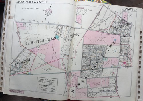 1942 DELAWARE CO PA SPRINGFIELD TWP SHIPLEY FARM BURN BRAE HOSPITAL ...