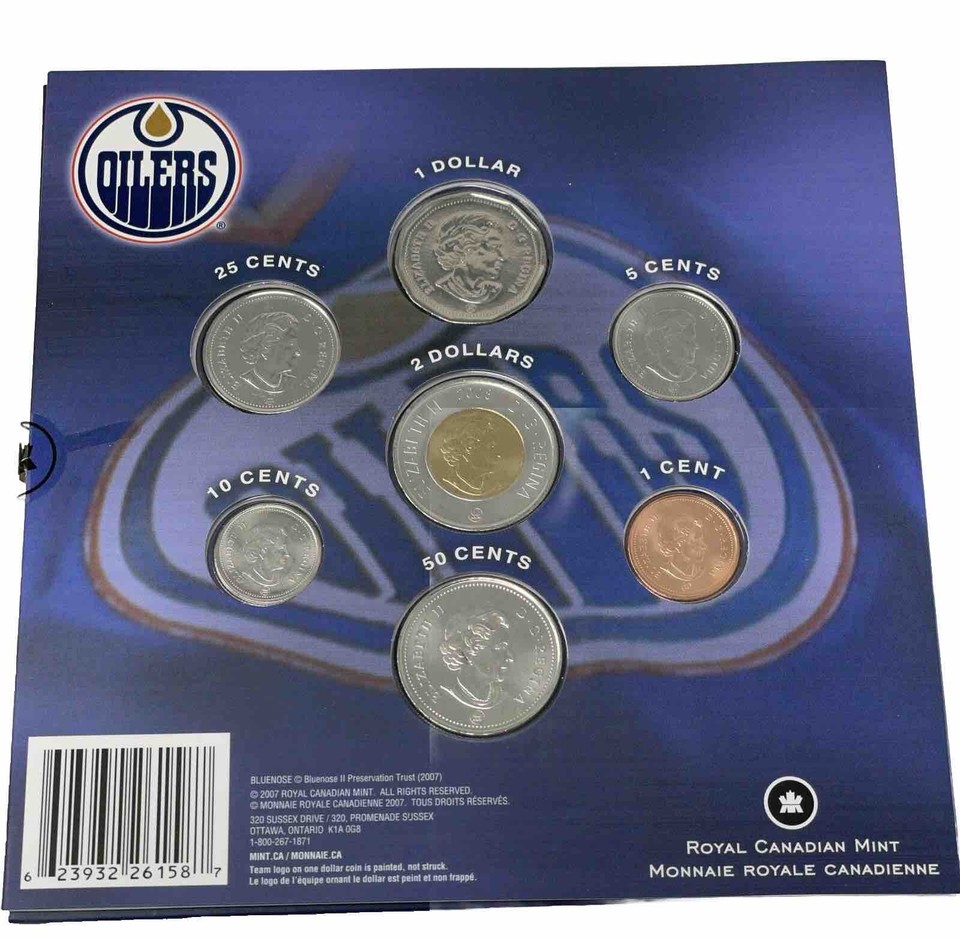 2008 Canada Edmonton Oilers Special Edition Collector Coin 7-coin Set ...