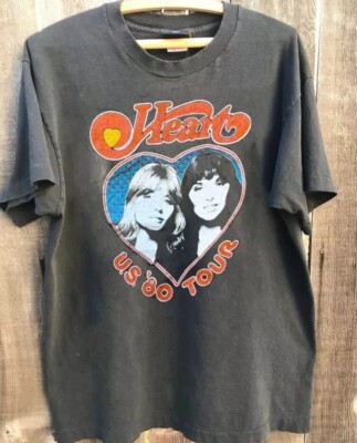 Heart Band Shirt, Heart Band Charcoal T-shirt Unisex S-5XL Reprint S ...