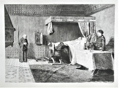 Etching of a Death Scene | eBay