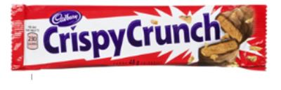 Crispy Crunch Candy Chocolate Bars from Canada, 1x45g bar per order ...