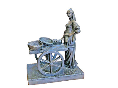 Genesis Fine Arts Ireland Bronze Sculpture Figurine 8 1/2" Woman ...