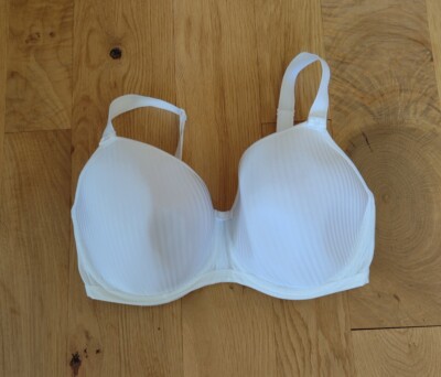 Freya AA1050 32G White Idol Balcony T-Shirt Bra Molded Lined Smooth UW ...