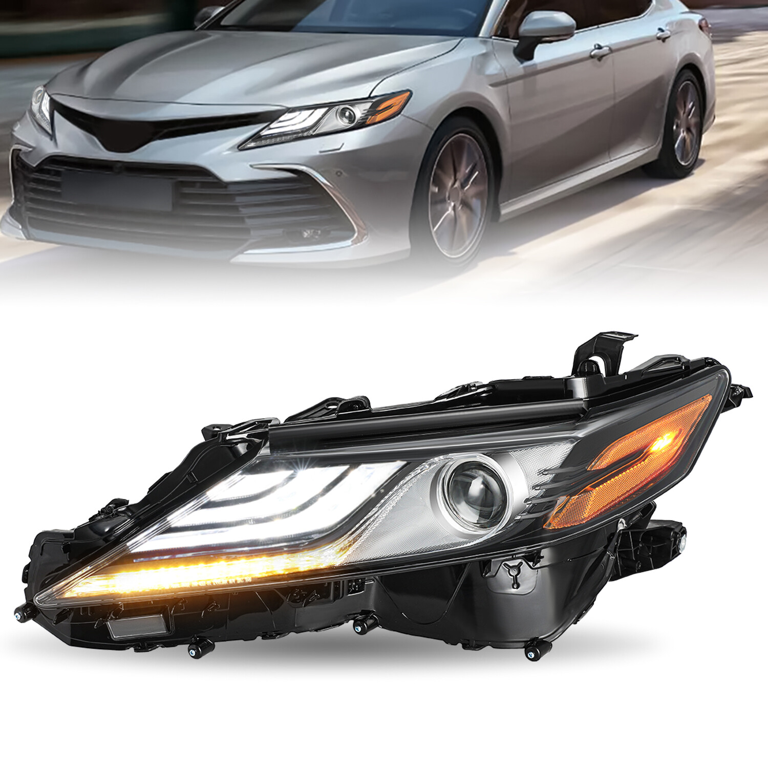 Driver Side Full LED Lamp Assembly For 2021 2022 2023 Toyota Camry XSE ...