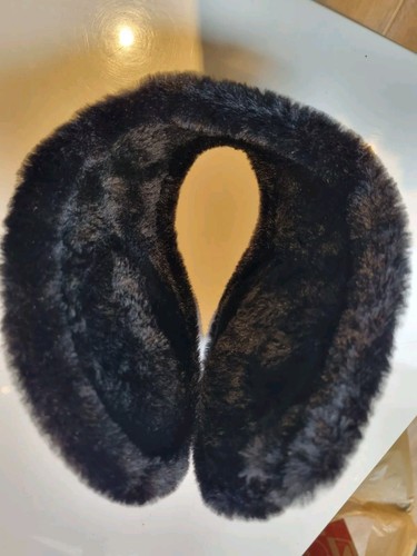 Two Pairs Of Fluffy Ear Muffs, Soft Plush, New, 2 In Pack (Navy & Black ...