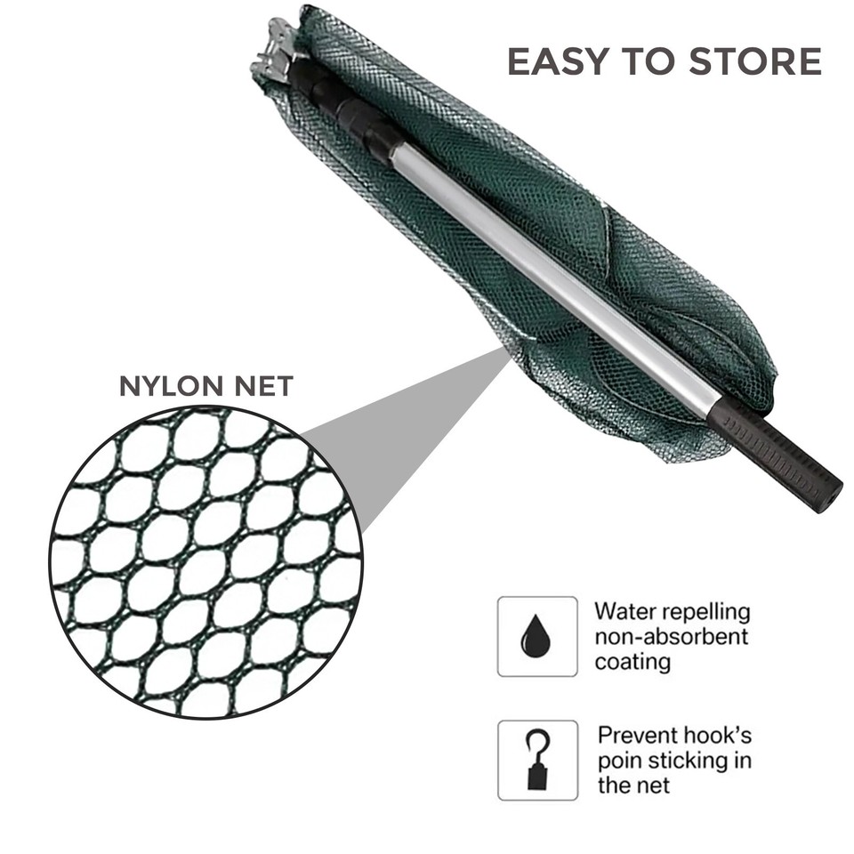 Aquarium Telescopic Fish Tank Net Extendable Handle Netting Pond Koi ...