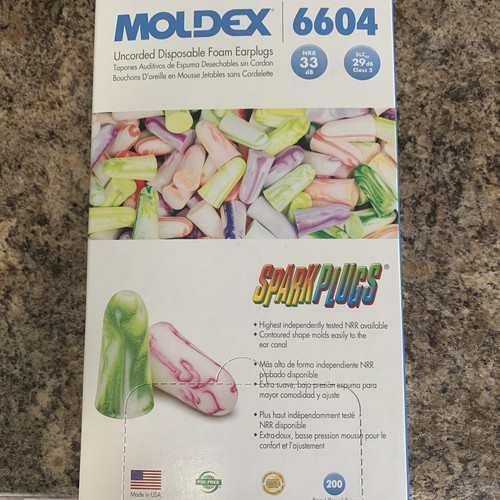 200 Pair Moldex SparkPlugs 6604 Uncorded Soft Foam Ear Plugs NRR 33 | eBay