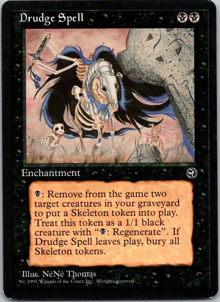 Magic the Gathering Drudge Spell Homelands MTG Free Shipping! | eBay