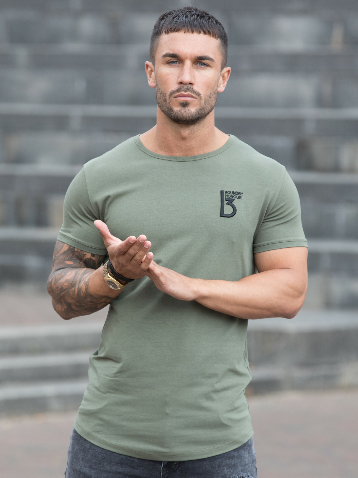 Mens Slim Fit T Shirt Muscle Fit Gym Top Designer Short Sleeve Curved ...