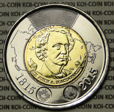 BU UNC Canada 1815-2015 $2 Sir John A. MacDonald Toonie coin | eBay