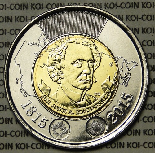 BU UNC Canada 1815-2015 $2 Sir John A. MacDonald Toonie coin | eBay