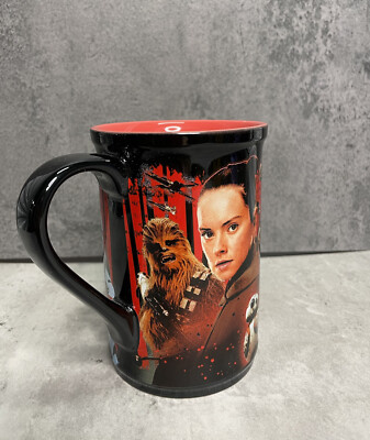 New! STAR WARS TFA Disney Parks Coffee Mug Kylo Ren Rey Finn Poe BB-8 ...