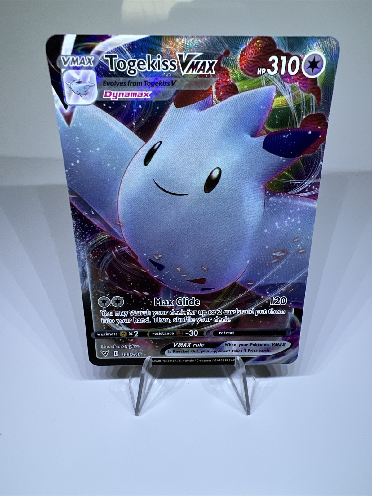 Pokémon TCG Togekiss Vmax Vivid Voltage 141/185 Holo Ultra Rare for ...