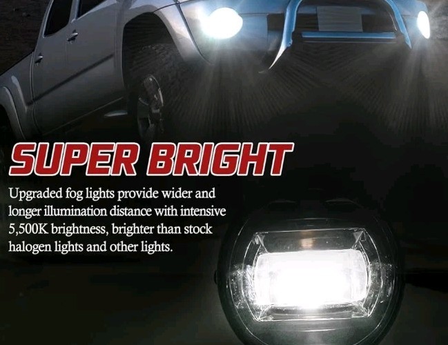 LED Fog Light Assembly with DRL for Tacoma 2005-2011/ Tundra 2007-2012 ...