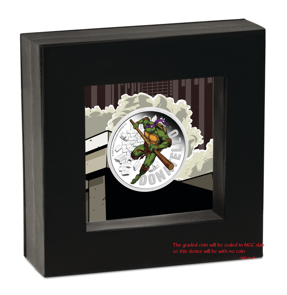 2025 Teenage Mutant Ninja Turtles DONATELLO 1oz Colored Silver COIN NGC ...