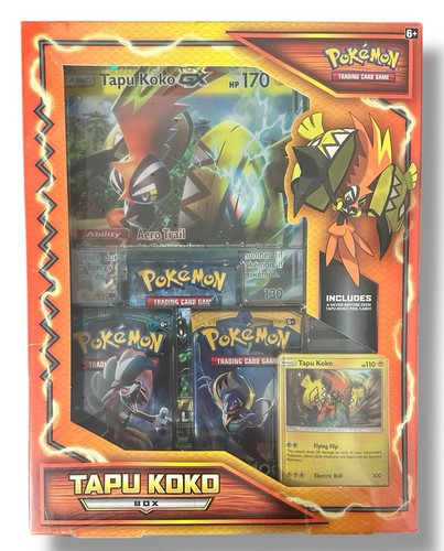 Pokemon TCG Tapu Koko Collection Box Sun & Moon Brand New; Factory ...