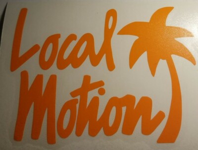 Local Motion Hawaii Decal Sticker Vintage Classic orange | eBay