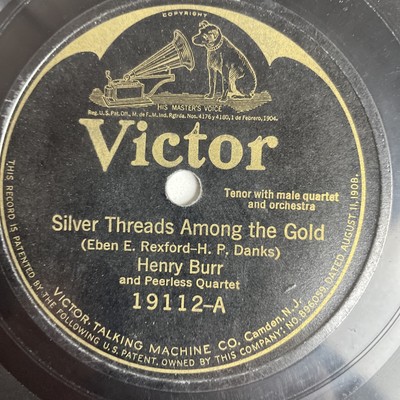 10" 78 RPM-Henry Burr-Silver Threads Among the Gold/When You and I Were ...