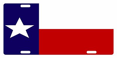 TEXAS STATE Flag Custom License Plate AMERICAN Emblem ORIGINAL Version ...