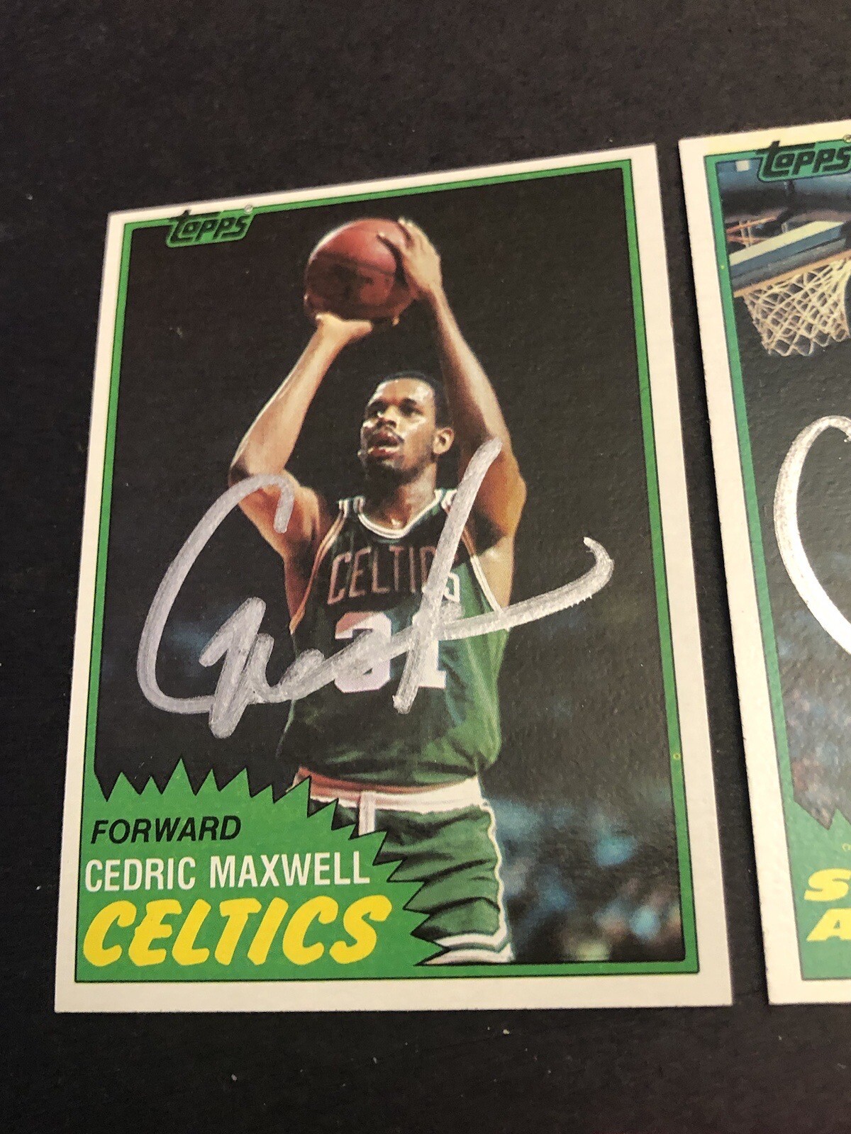 (Lot Of 2) Cedric Maxwell Autographed 1981-82 Topps Signed Cards ...