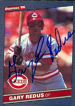 Gary Redus autographed Baseball Card (Cincinnati Reds) 1986 Donruss ...