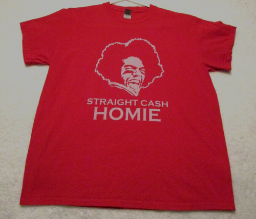 Straight Cash Homie Randy Moss SF 49er's Red Crewneck T-Shirt - Men's ...