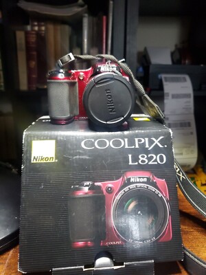 Nikon COOLPIX L830 16.0MP 34x RED Digital Camera W/box And Bag. Works ...