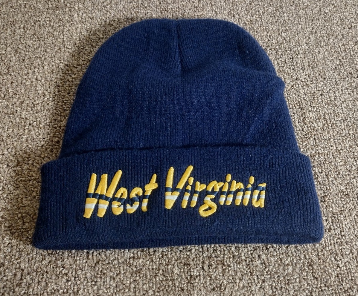 West Virginia Knit Beanie Blue | eBay