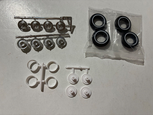 Model Car Parts - AMT '64 Mercury Marauder Wheels & Tires ONLY 1/25 ...