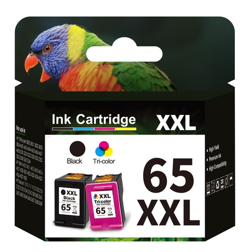 2x 65XXL Replacement HP 65 Ink Cartridge for HP Envy 5055 5052 5058 ...