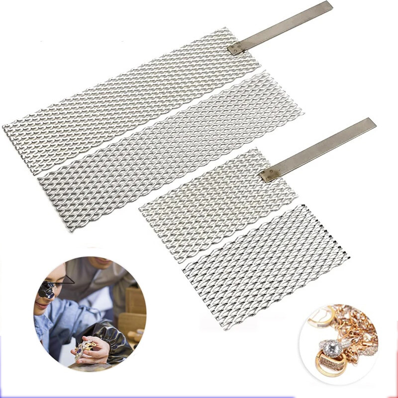 Platinized Titanium Mesh Anode Rhodium Mesh With Handle Jewelry Plating ...