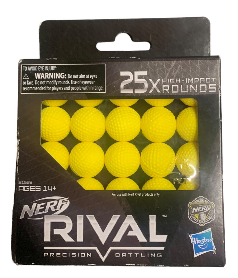 New Nerf Rival 25x High Impact Balls Hasbro Rounds Refill Ammo Toy | eBay