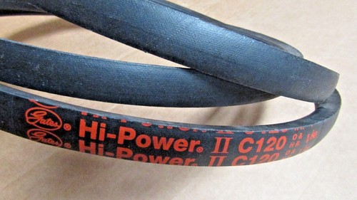 GATES C120 V BELT Hi-Power IIC 7/8" x 124" VBELT | eBay