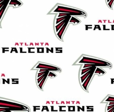 Fabric Traditions NFL ATLANTIC FALCONS 6209 W1 White 58" Cotton Fabric ...