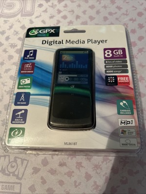 GPX ML861 Black (8GB) Digital Media Player/MP3 Player | eBay