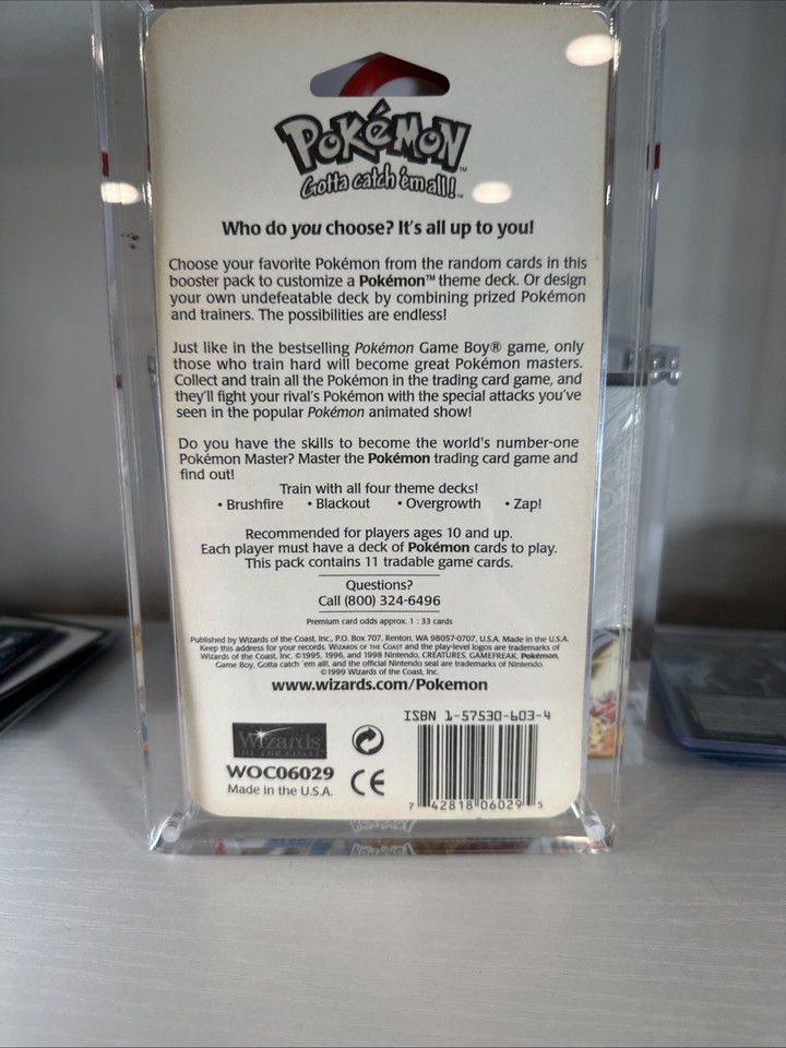 1999 POKEMON BASE SET BLISTER BOOSTER PACK POSSIBLE SHADOWLESS ...