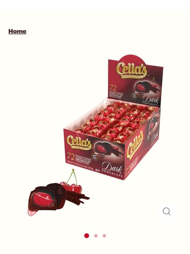 Cella's Dark Chocolate Covered Cherries, 72-Count Box 11228721202| eBay