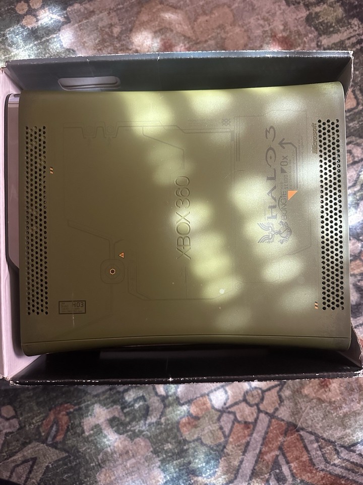 IOB Microsoft Xbox 360 Console Halo3 Master Chief Edition Green WORKS ...