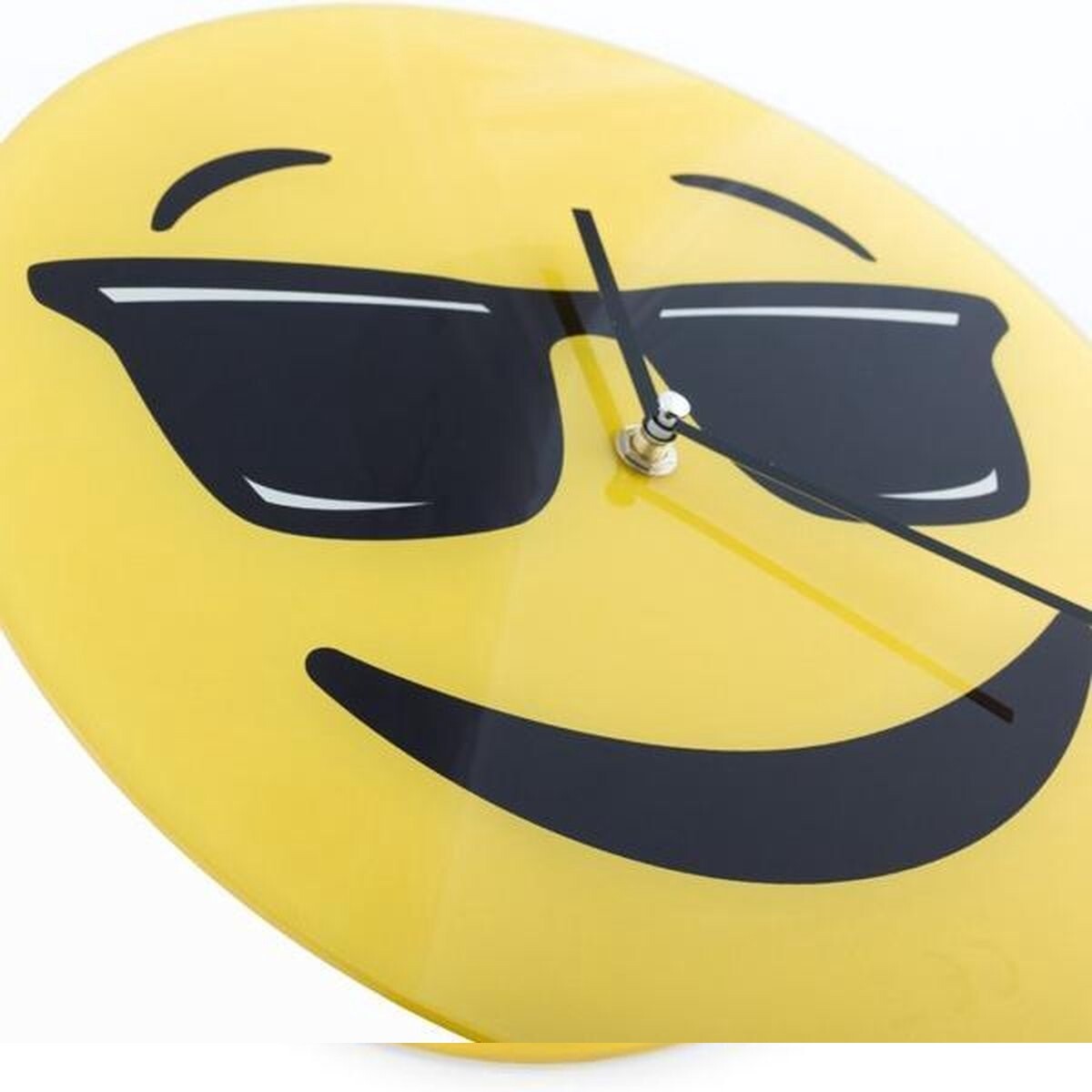 30cm Glass Smiley Face Clock Cool Emoticon Wall Clock | eBay UK