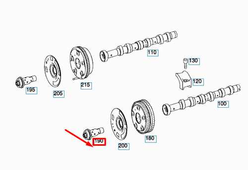 NEW MERCEDES-BENZ C W204 INTAKE CAMSHAFT VALVE A2720500478 ORIGINAL | eBay