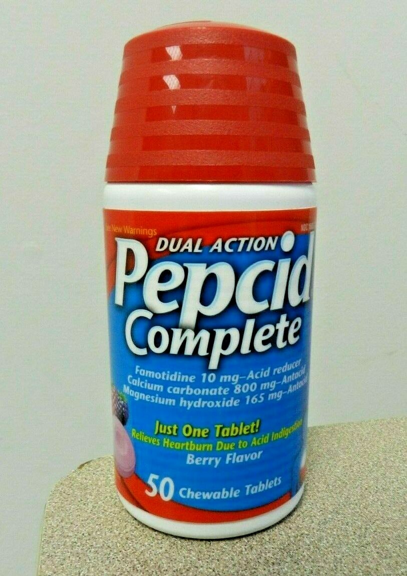 Buy Pepcid Dual Action Complete 50 Chewable Berry Flavor EXP 08/2024 ...