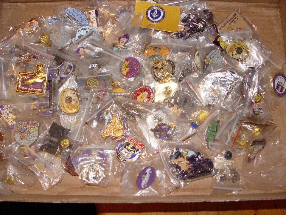 LOT OF 100-MASONIC ROYAL ORDER OF JESTERS LAPEL PINS (NEW) | eBay