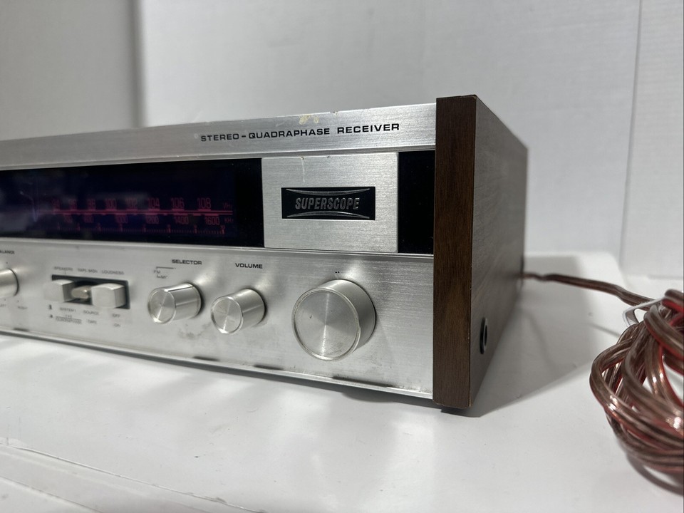 VINTAGE MARANTZ SUPERSCOPE R-330 STEREO RECEIVER AWESOME PINK DIAL GOOD ...