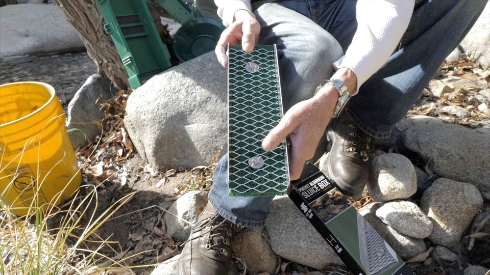 Sluice Fox Pocket Gold Sluice - 12 inch Portable Aluminum Alloy Mini ...