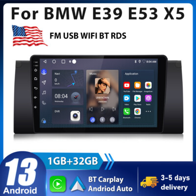 For BMW E38 E39 E53 X5 Carplay Android 13.0 Car Stereo Radio BT GPS ...