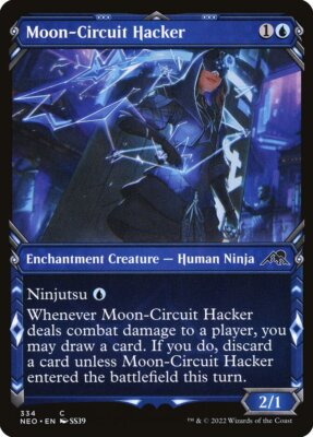Magic the Gathering (mtg): NEO: Moon-Circuit Hacker (Showcase) - Foil ...