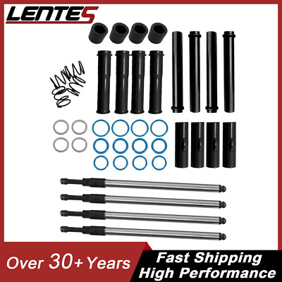 For 99-17 Harley-Davidson Twin Cam Adjustable Pushrods&Black Push Rod ...