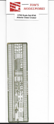 Tom's Modelworks USS Atlanta & Class Cruiser, Photo Etch Details in 1/ ...