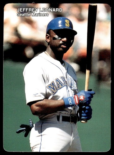 1989 Mother's Cookies Seattle Mariners Jeffrey Leonard Seattle Mariners ...